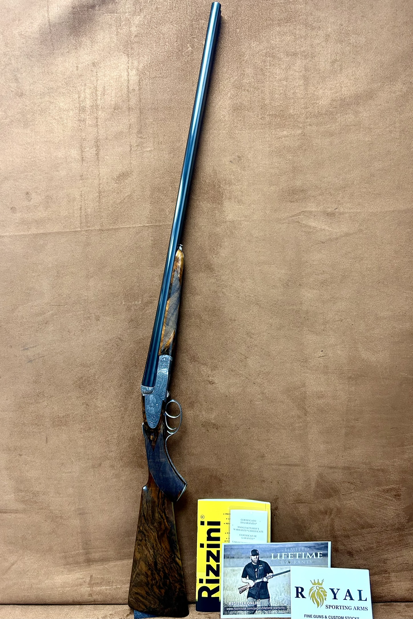 Rizzini BR552 Side Lever Custom Shop Sidelock 20GA 29" | 109882 - Over ...