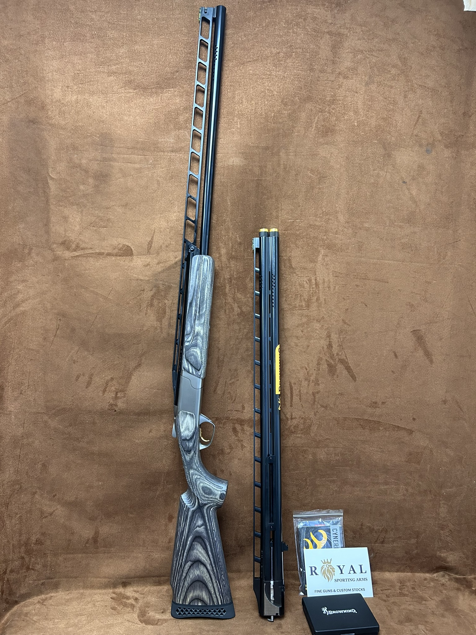 Browning Cynergy Laminate Trap Combo 32" OU, 34" Unsingle 12ga - Over ...
